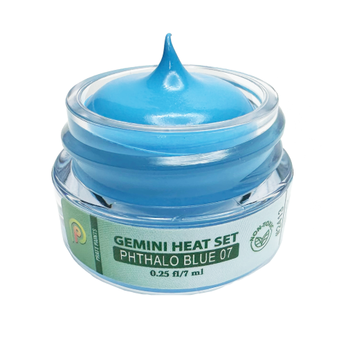 Gemini Heat Set Paints - PHTHALO BLUE 07 - Tinkerbellcreations.co.uk